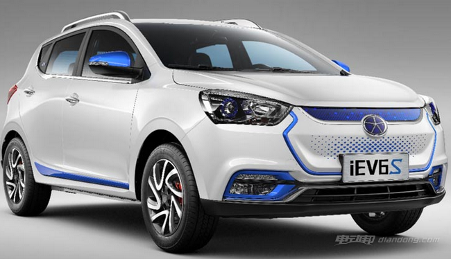 江淮IEV6S电动汽车车型及图片介绍